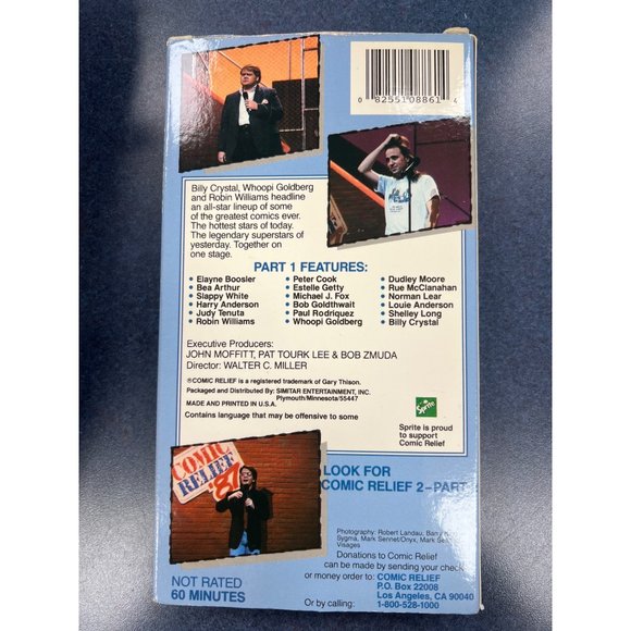 Media | Comic Relief 2 Part 2 Vhs Tape Comedy 9s Rare Robin Williams ...